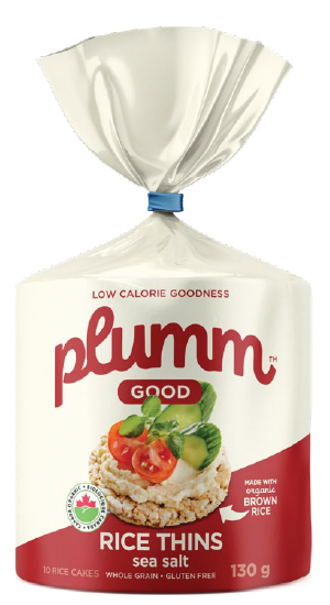 Sea Salt Thin Rice Cakes – Plumm Good Organic Rice Cakes